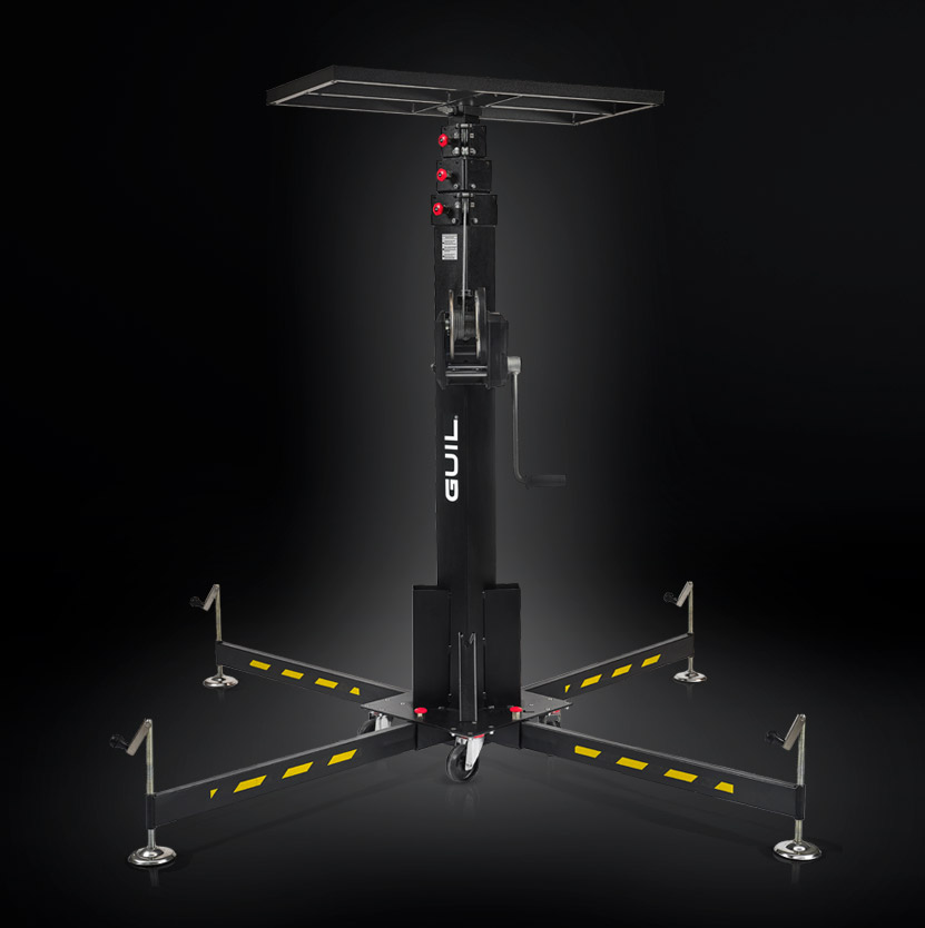 Top loading wind-up stands